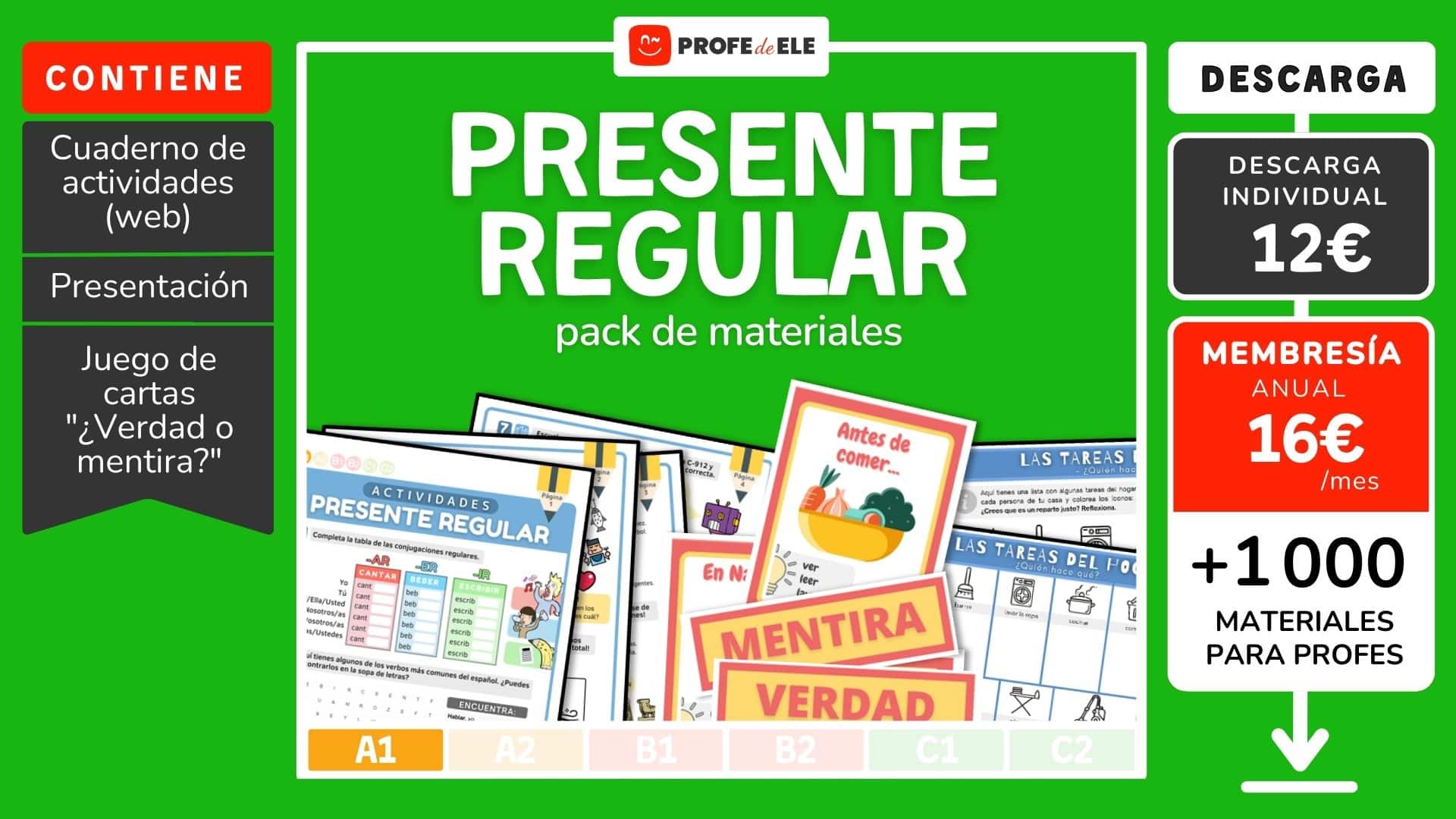 Presente regular en español. Vídeo y actividades. - ProfedeELE
