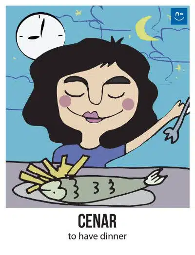 Vocabulario de los verbos en español ilustrado (del 1 al 20) - ProfedeELE