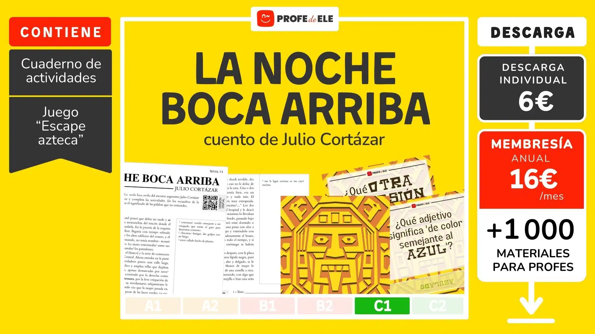 La noche boca arriba: un cuento de Julio Cortázar - ProfedeELE