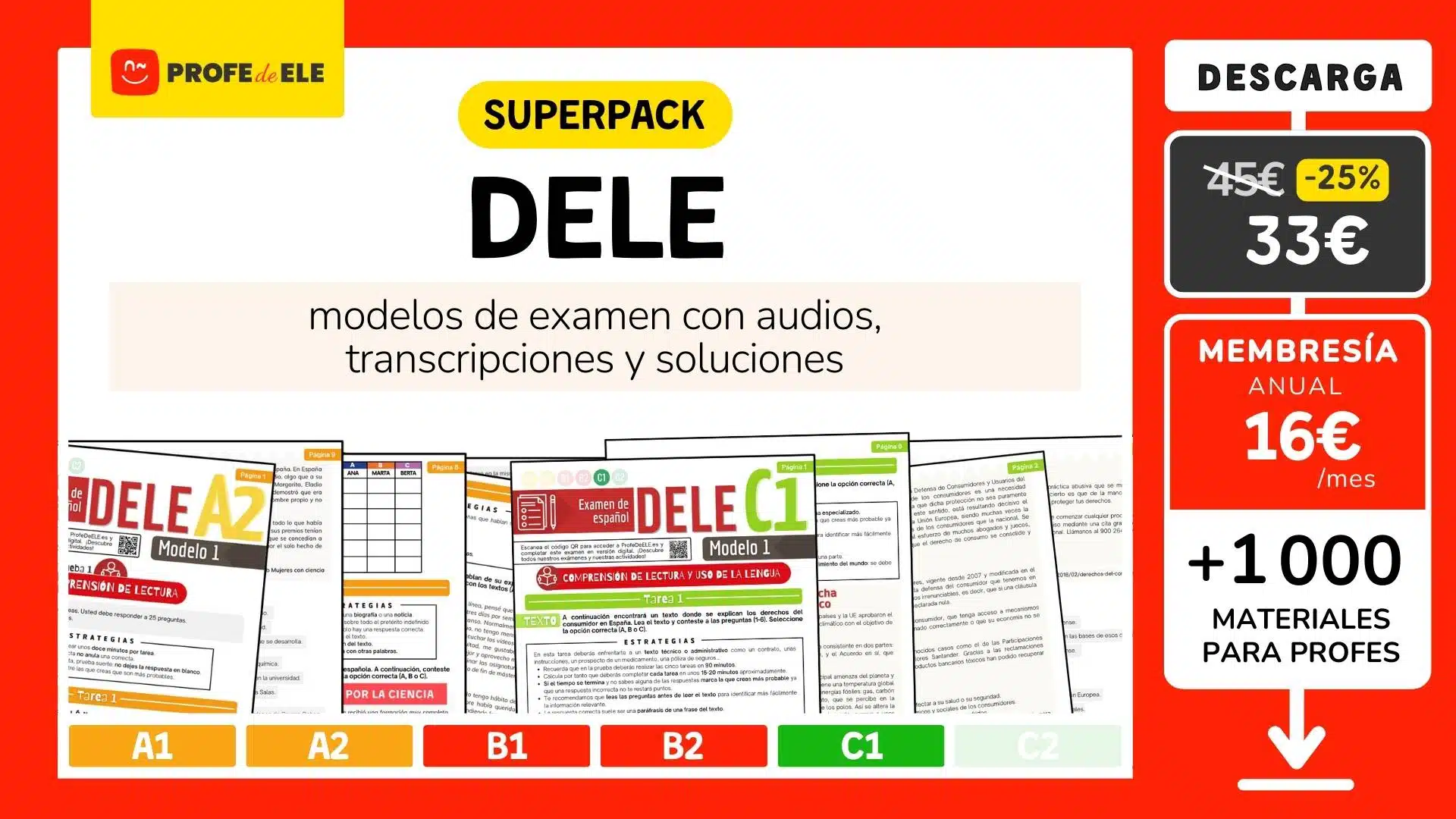 DELE A2: Expresión e Interacción Escritas (Modelo 1) - ProfedeELE