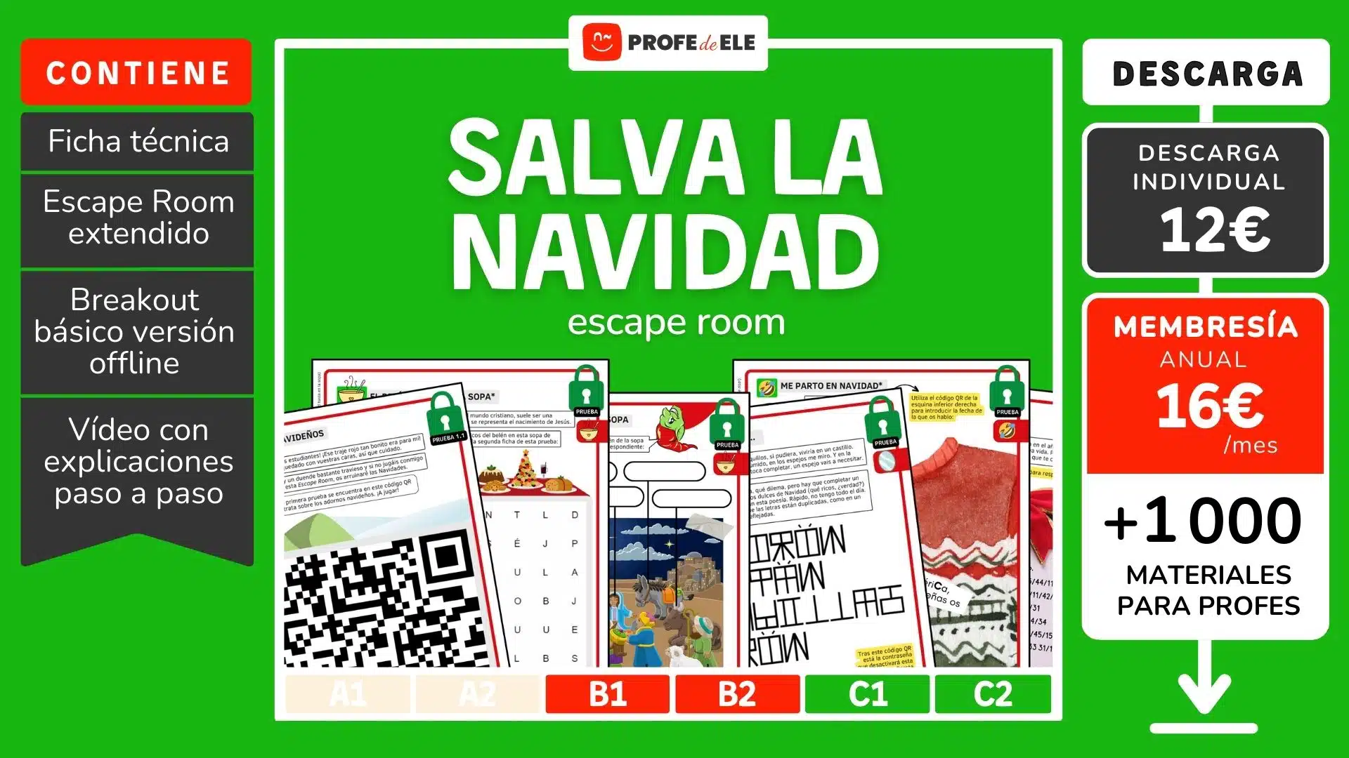 Escape Room: Salva la Navidad - ProfedeELE