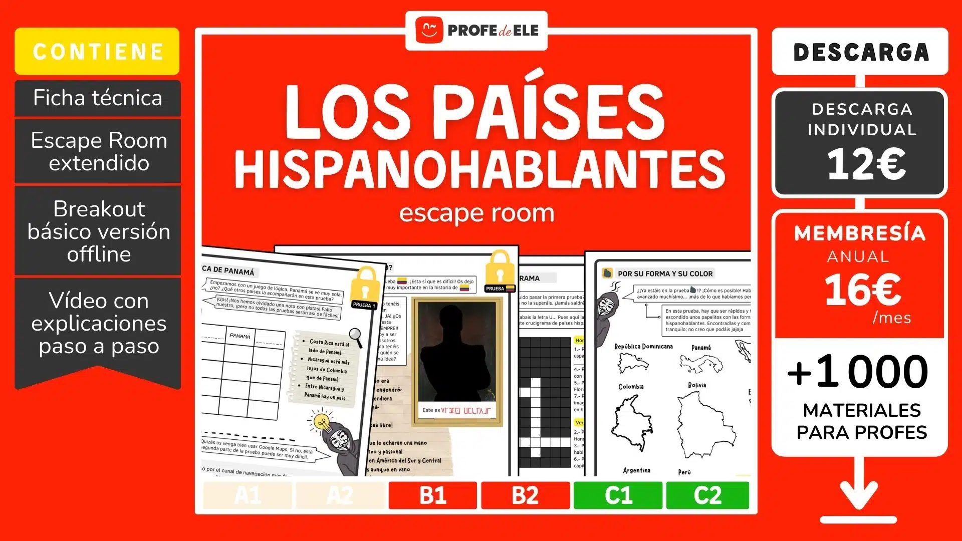 Escape Room: Google Maps y los países hispanohablantes - ProfedeELE