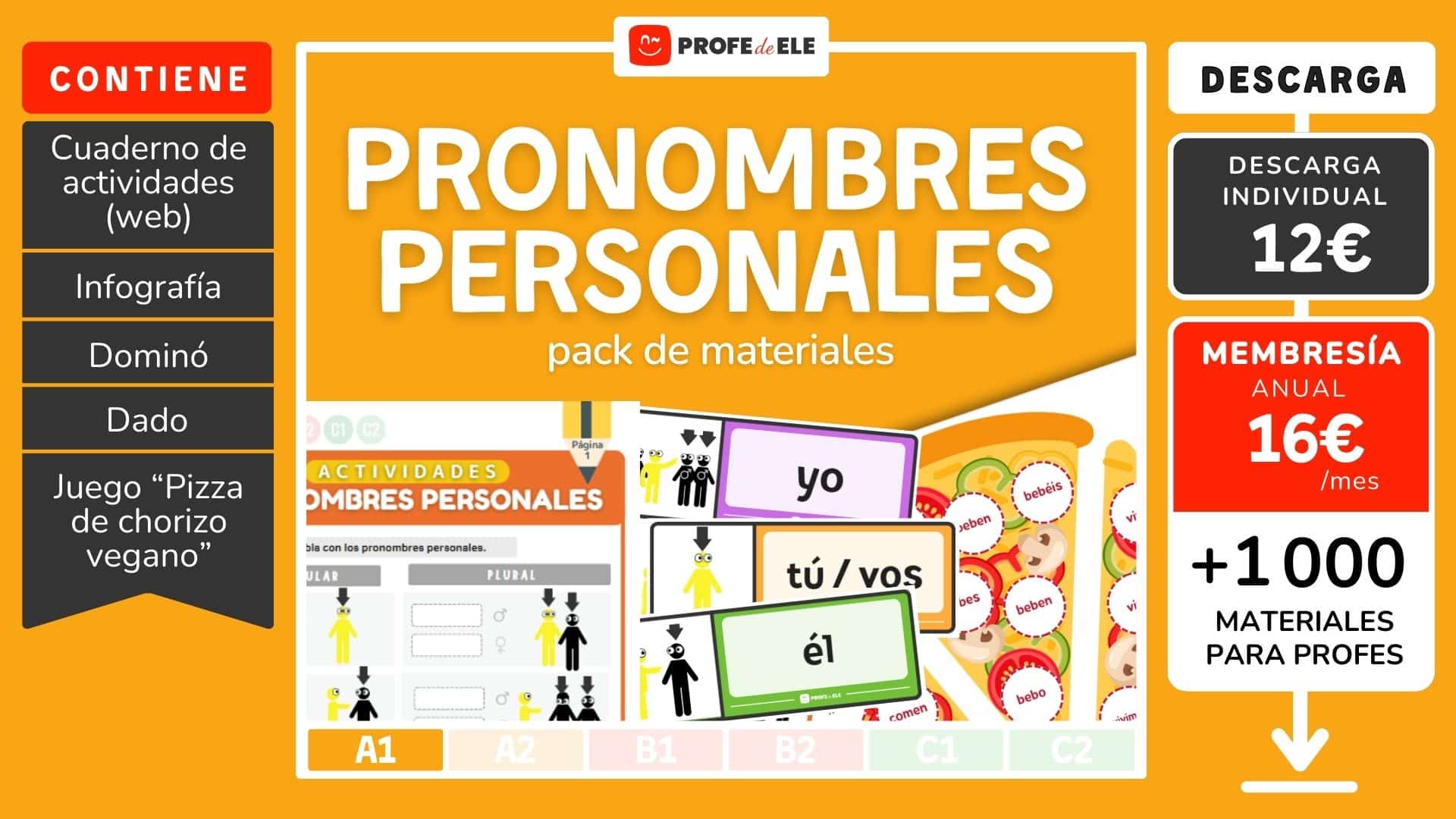 Los pronombres personales en español | Actividad A1