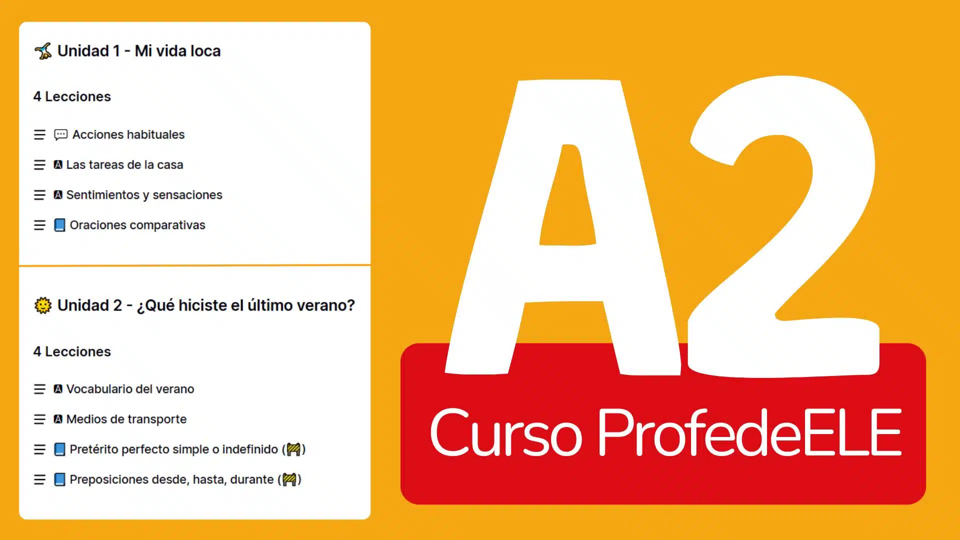 Hoja De Trabajo De Unidades Habituales Aprende Español Nivel A2